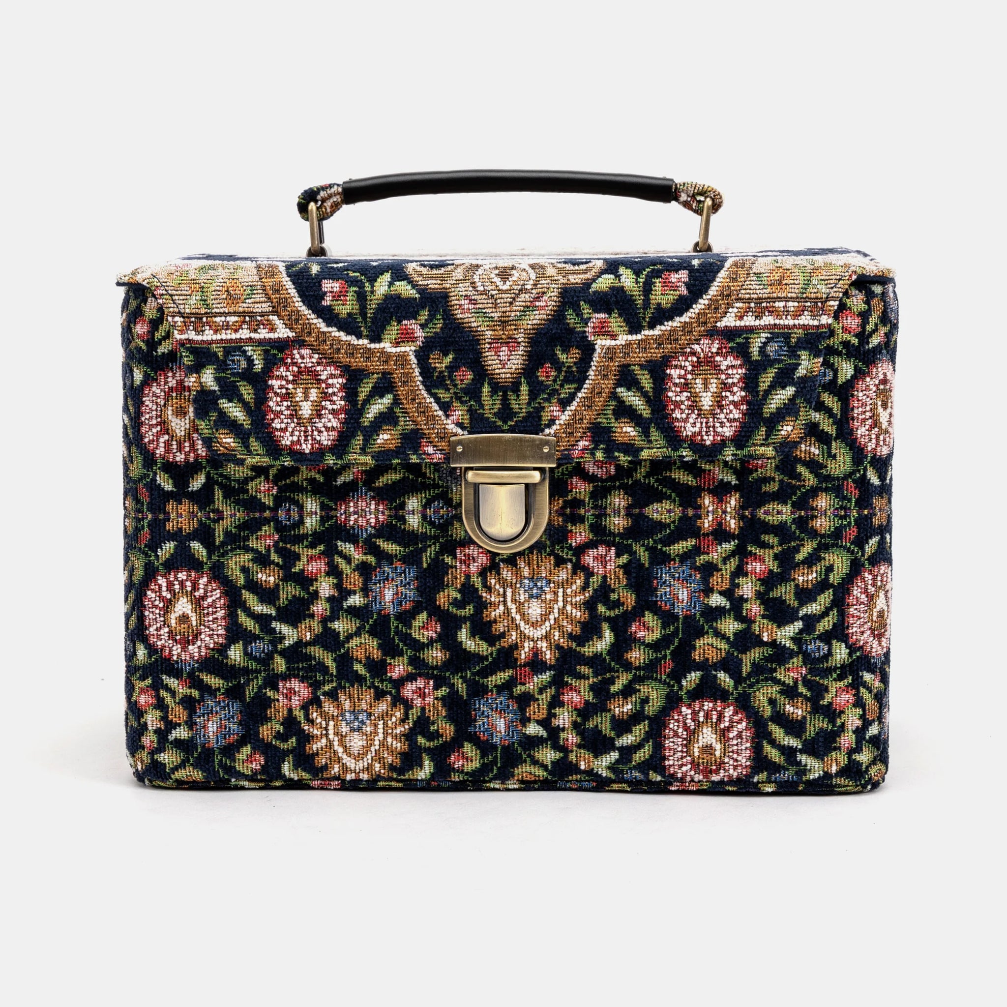 Josephine Large Train Case Purse | Oriental Navy