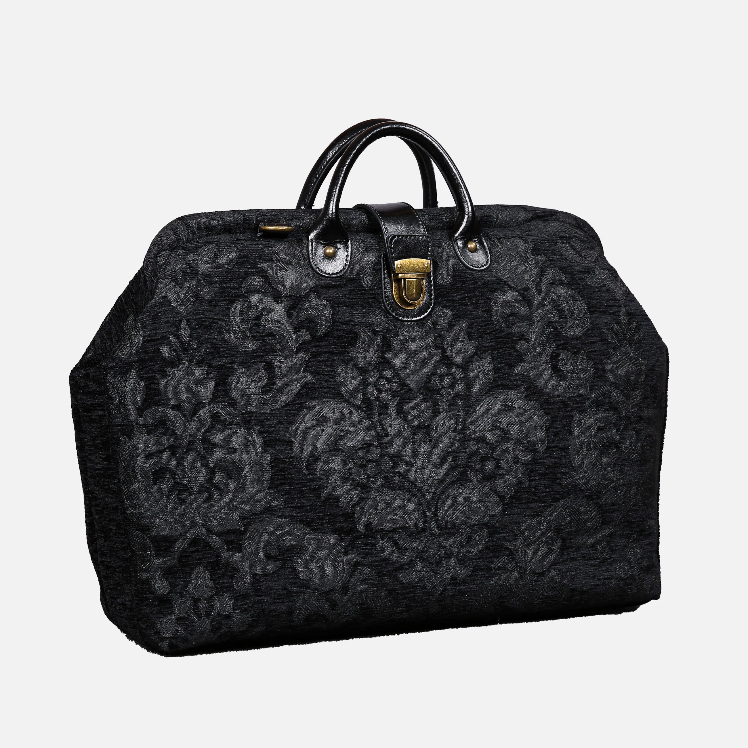 Victorian Blossom black/black Laptop Work Bag Carpetbag of America