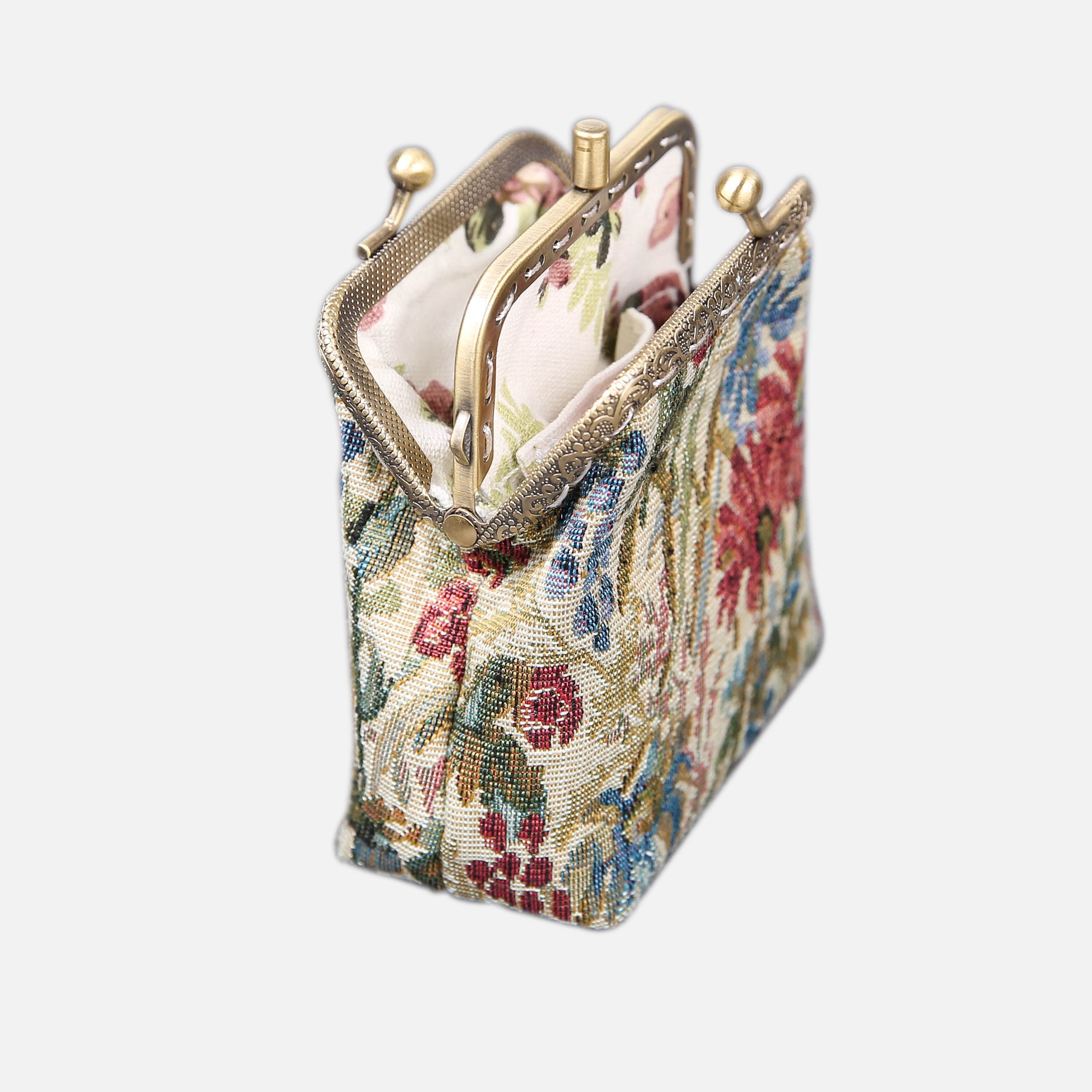 Spring Valley Double Kiss Clasp Coin Purse Carpetbag of America