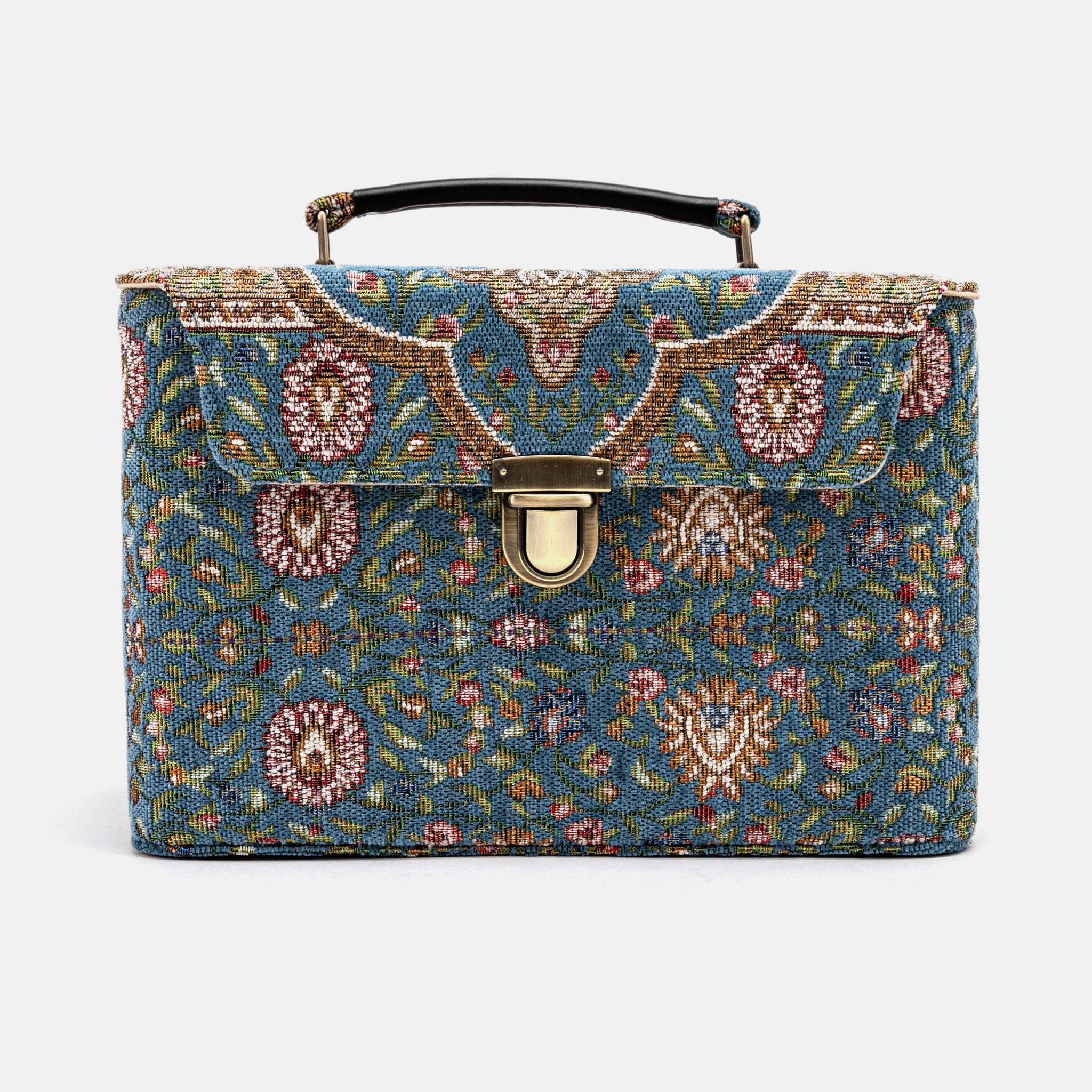 Josephine Large Train Case Purse | Oriental Blue