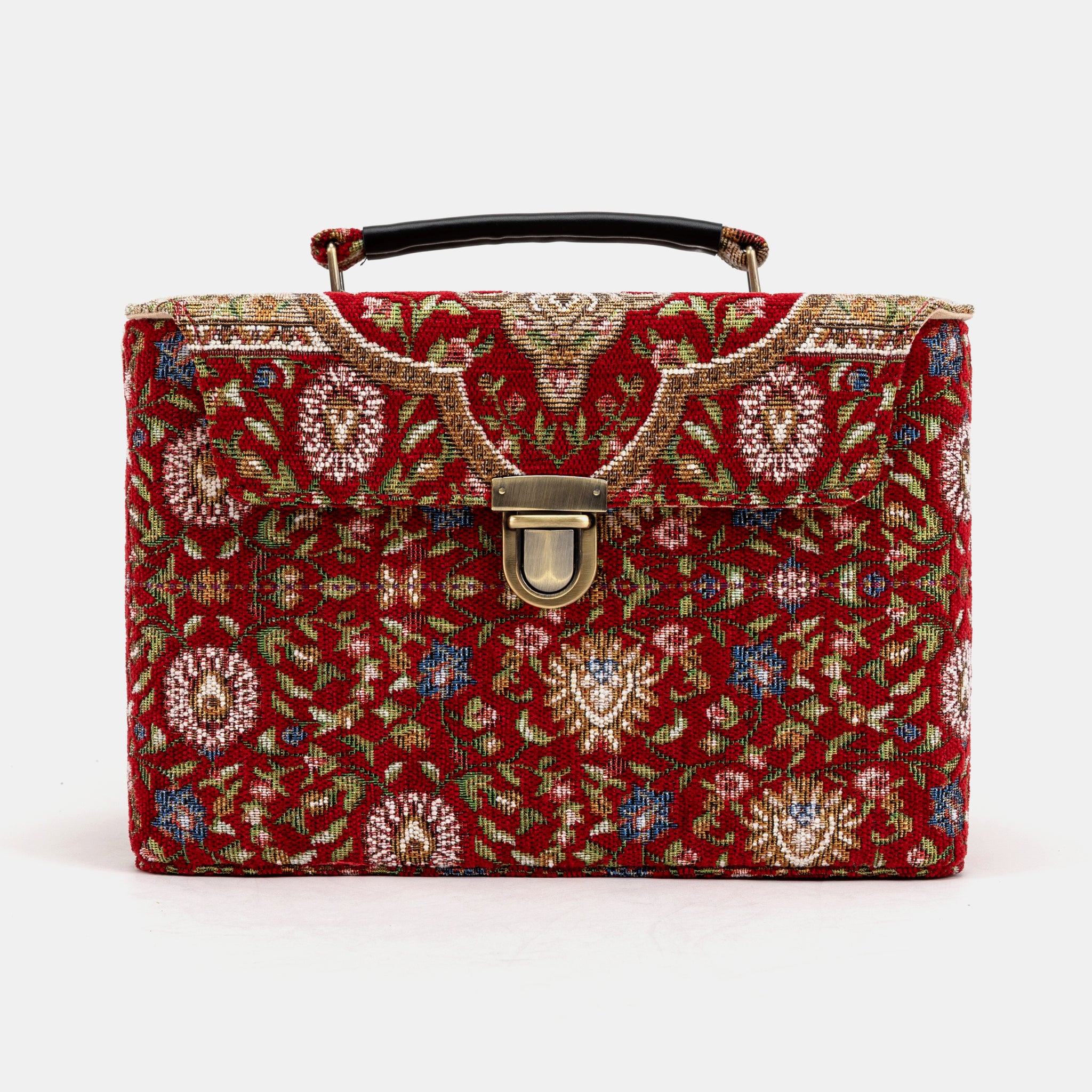 Josephine Large Train Case Purse | Oriental Red