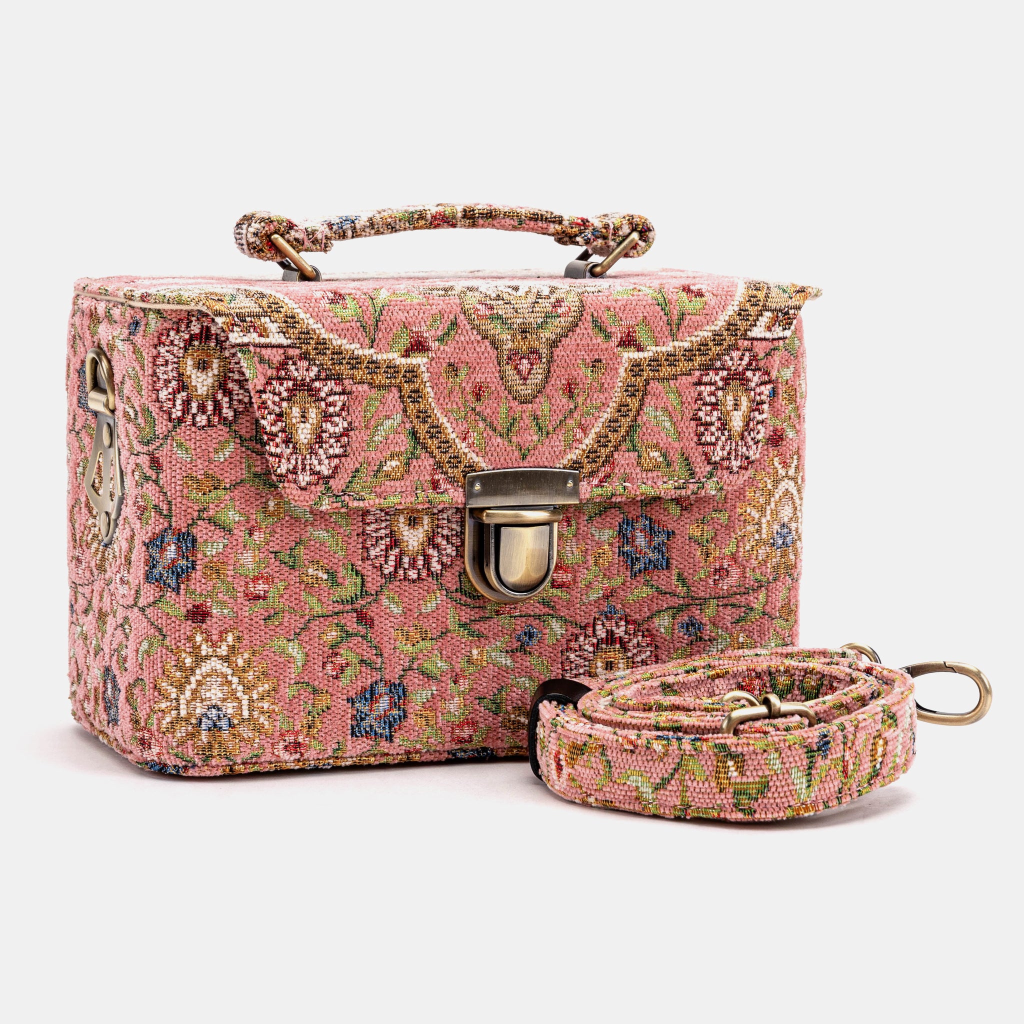 Clara Medium Train Case Purse | Oriental Pink