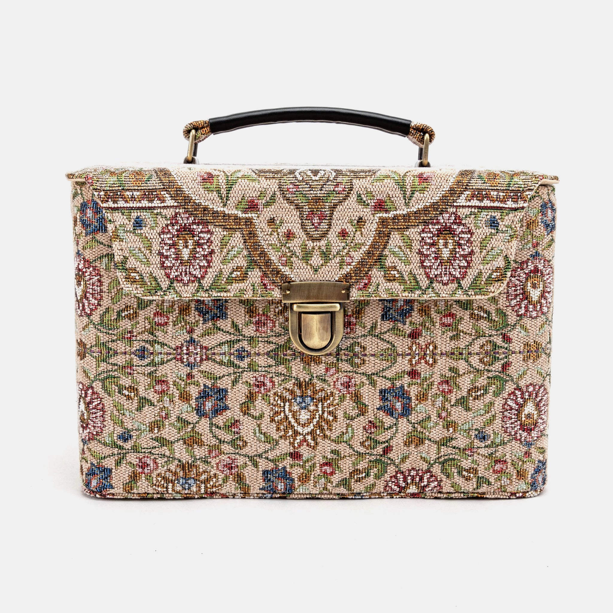Josephine Large Train Case Purse | Oriental Beige