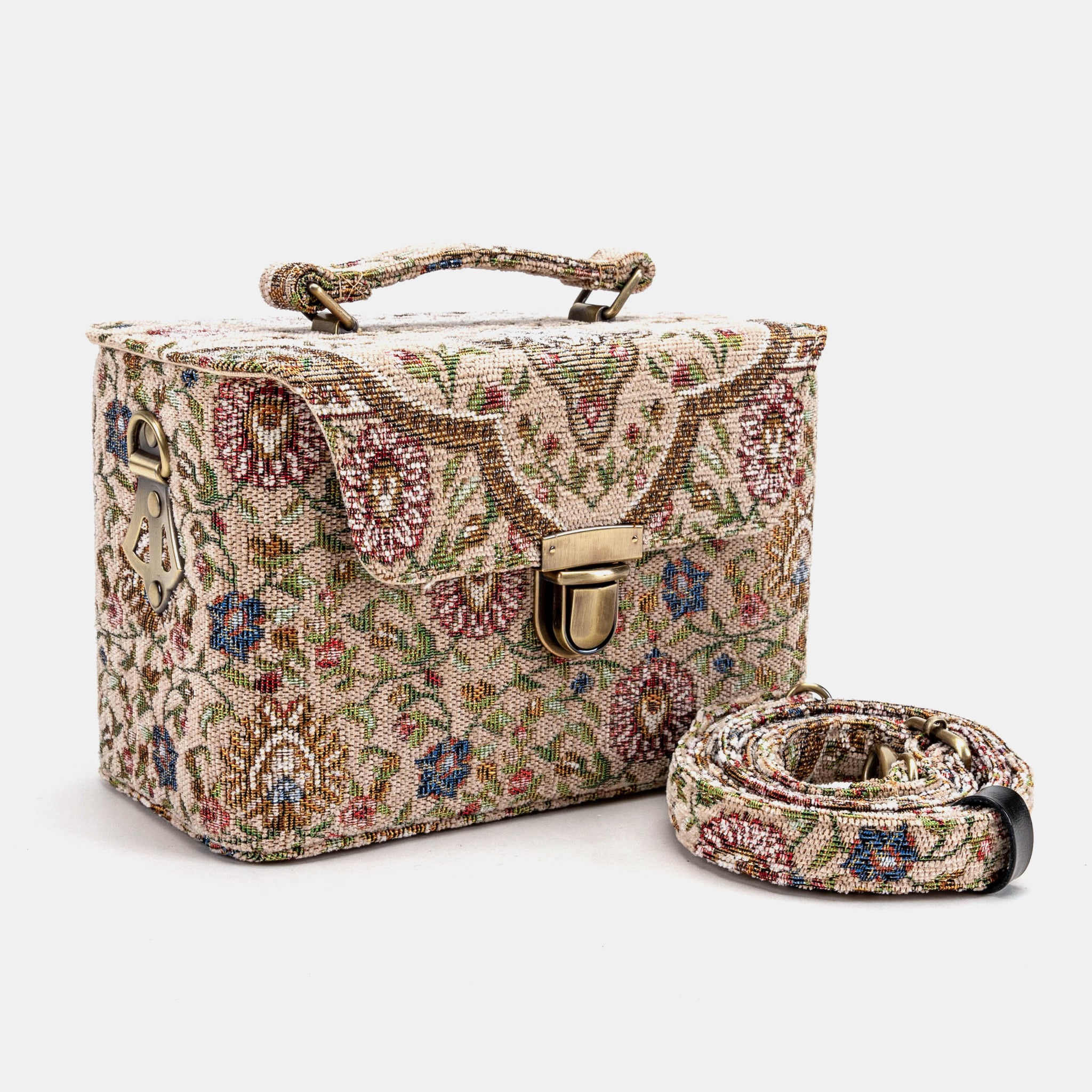 Clara Medium Train Case Purse | Oriental Beige