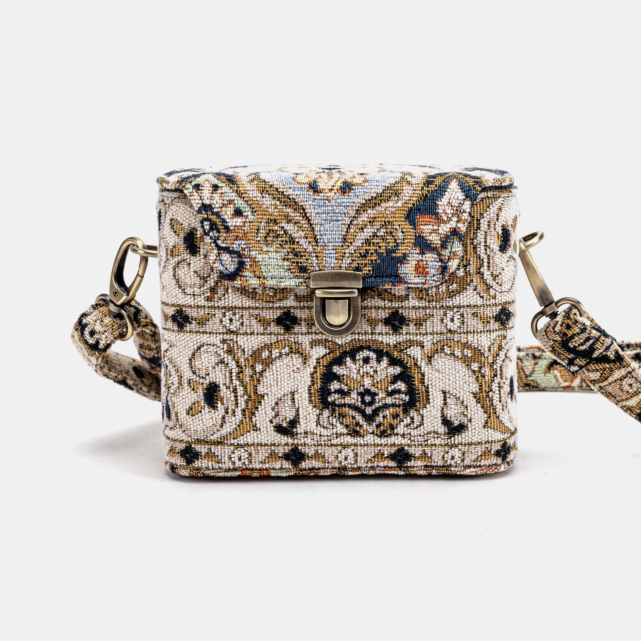 Golden Age Navy | Emma Small Train Case Purse