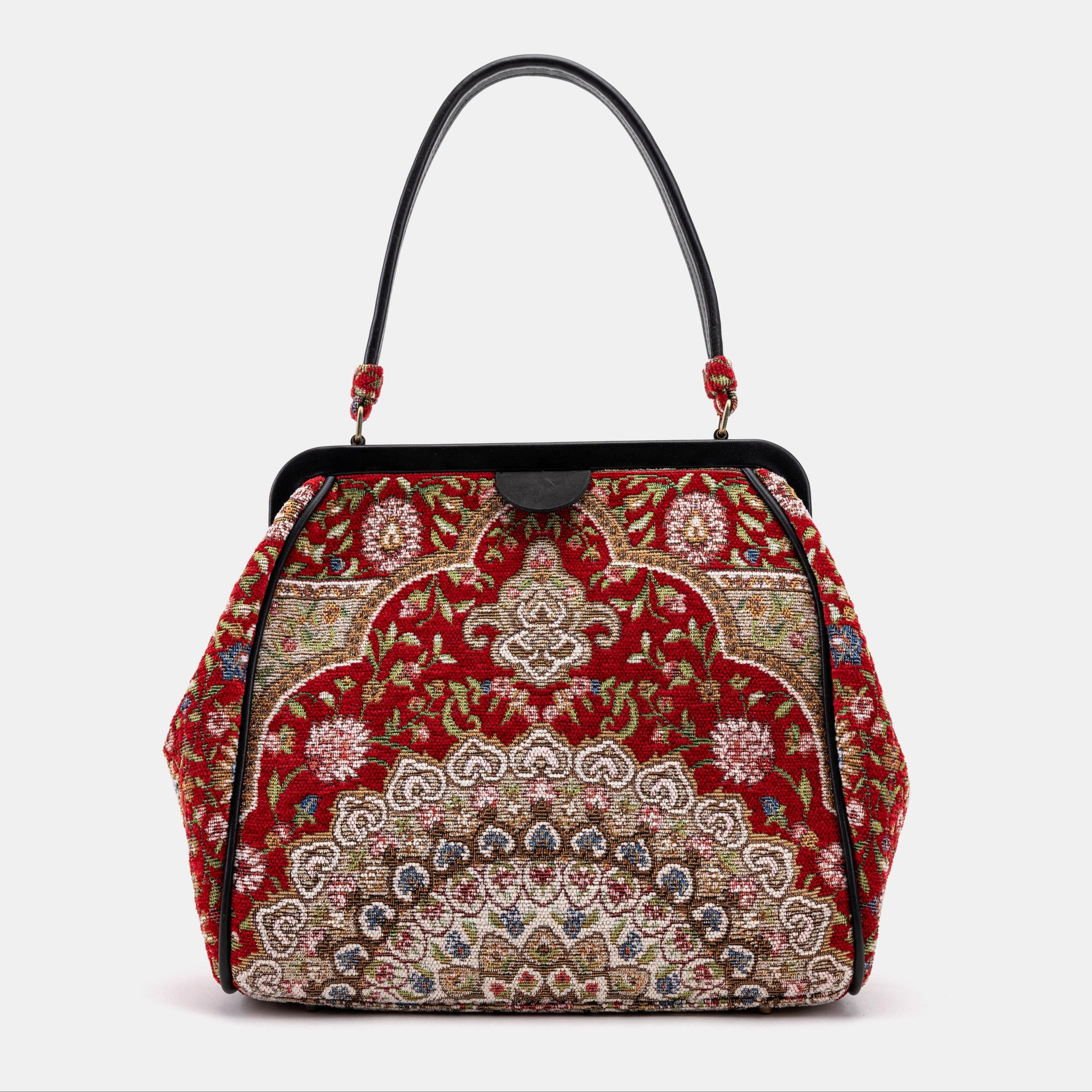 Oriental Red | Alma Shoulder Carpet Bag