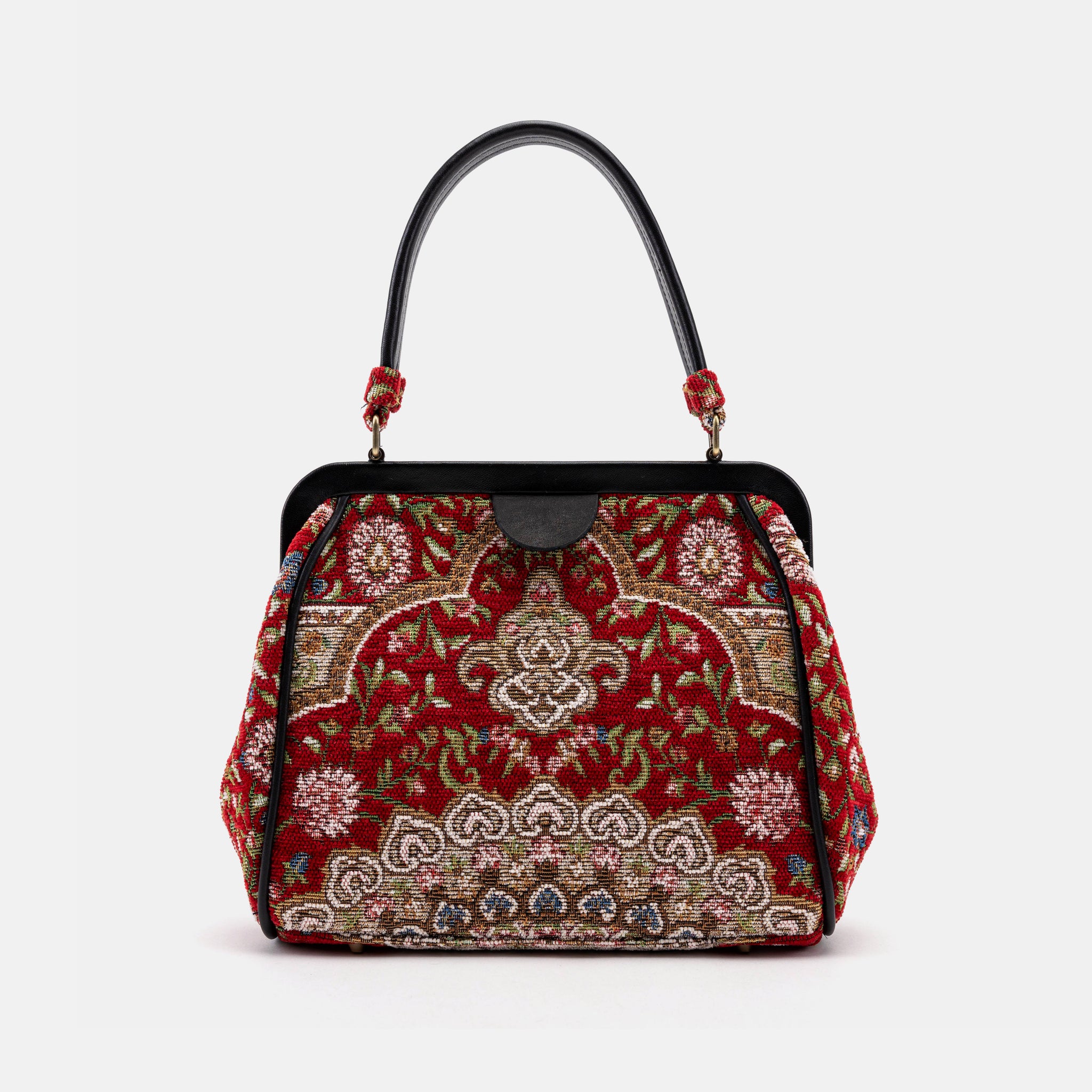 Oriental Red | Alma Satchel Carpet Bag