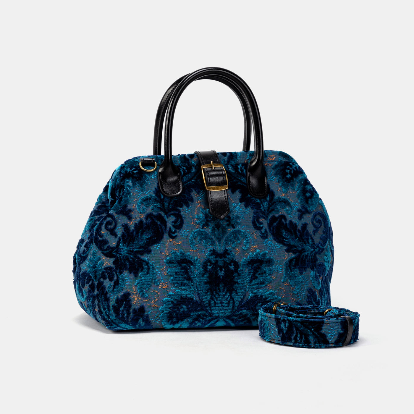 Burnout Velvet Revival Aqua | Carpet Handbag Purse