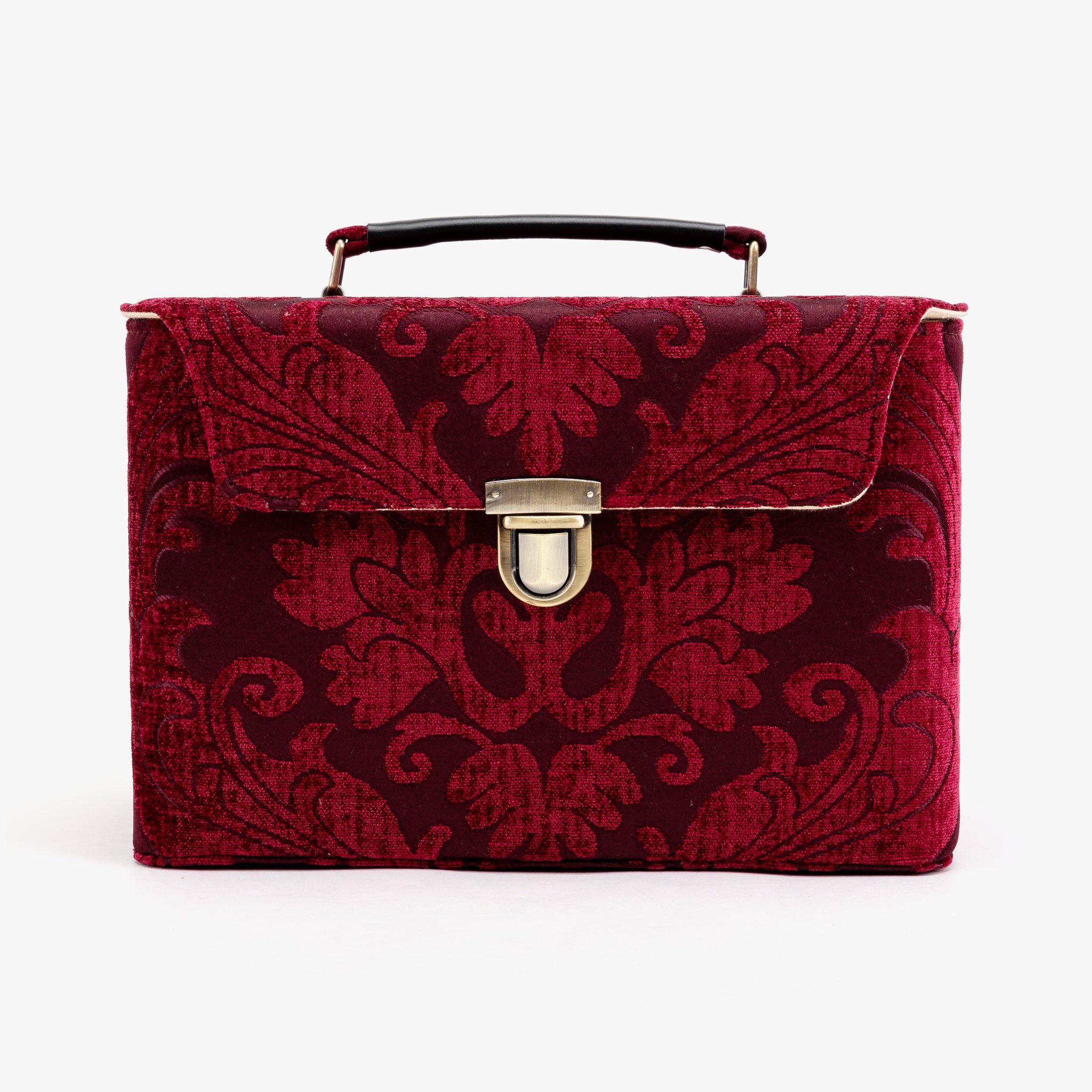 Josephine Large Train Case Purse | Queen Wine