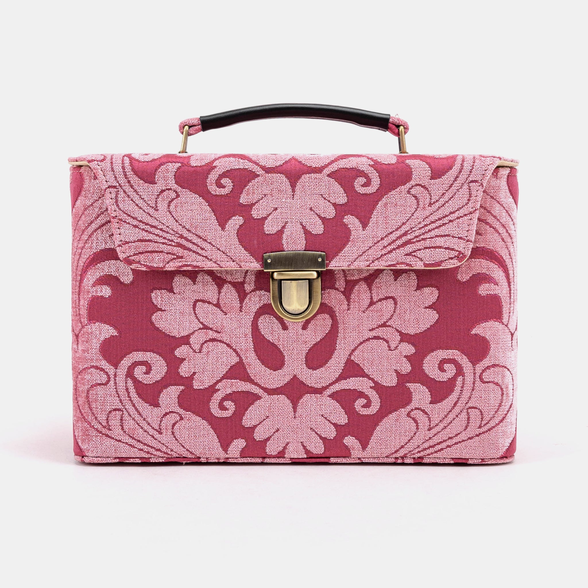 Josephine Large Train Case Purse | Queen Rose Pink