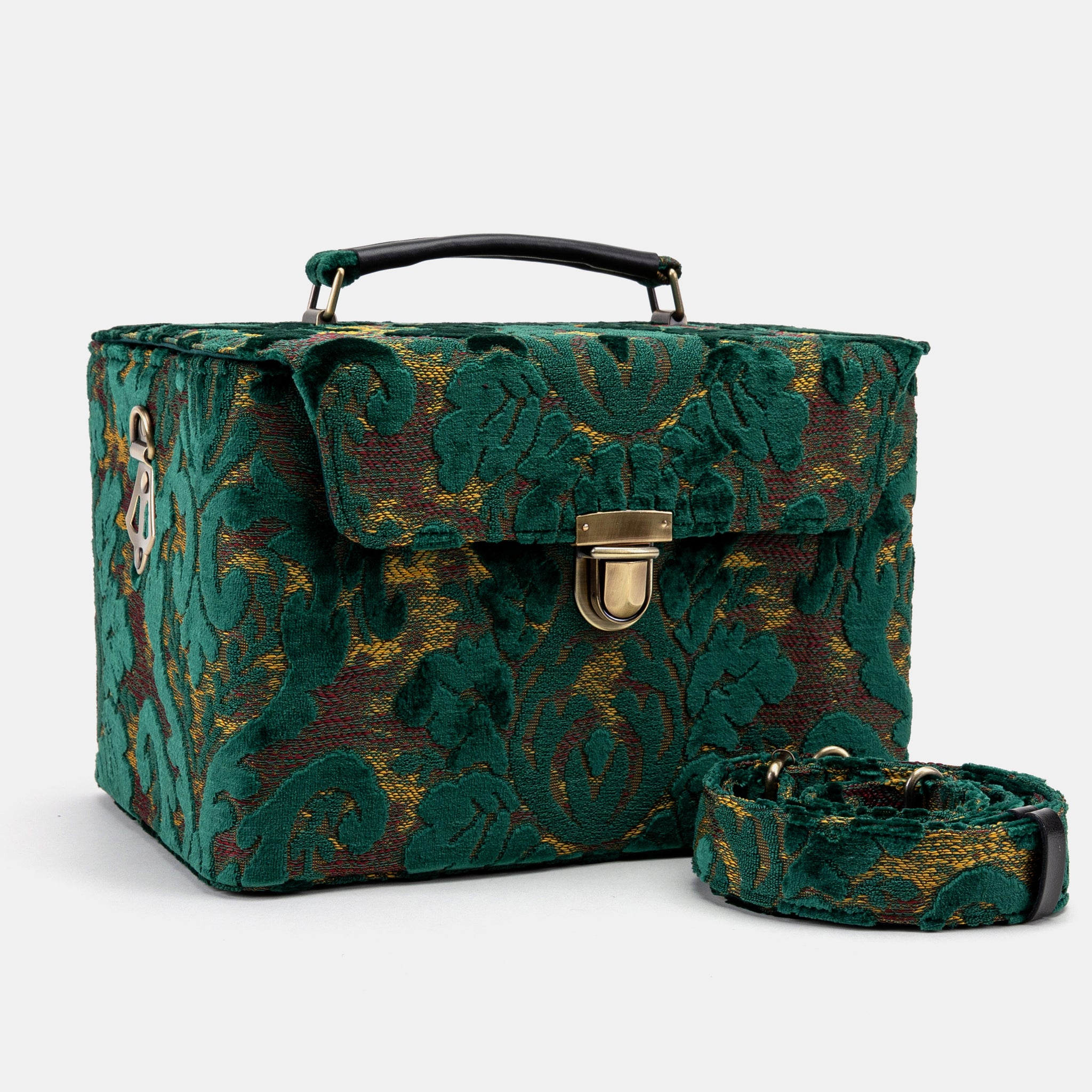 Josephine Large Train Case Purse | Jade Green